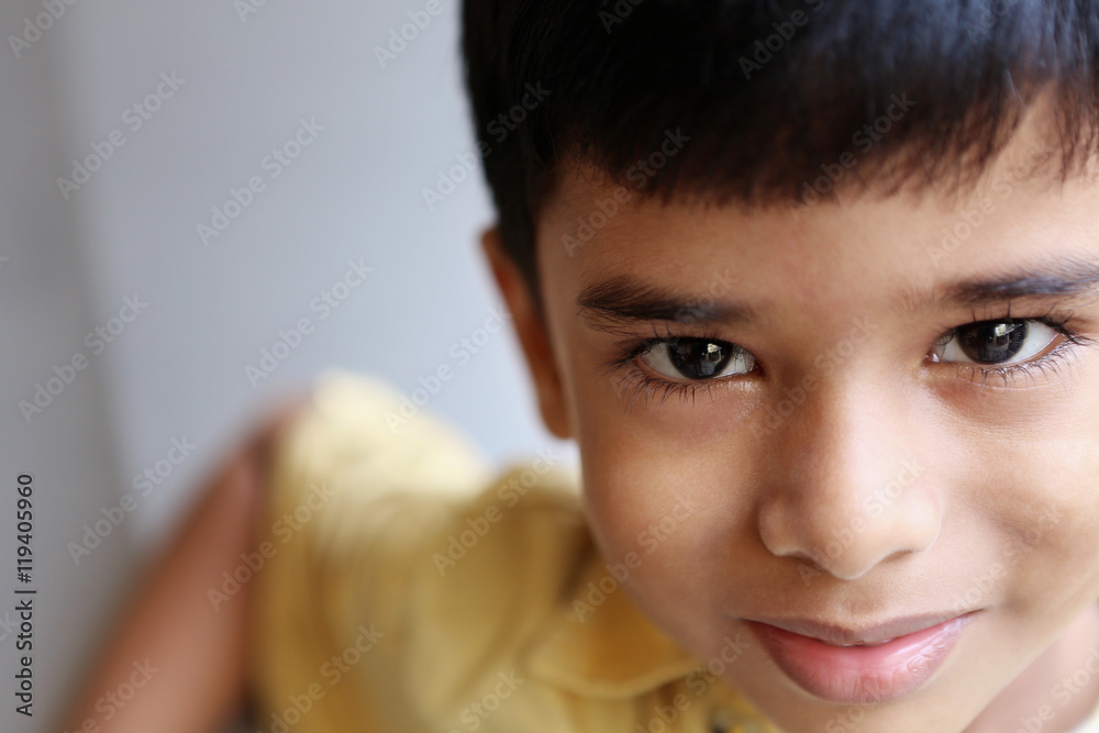 Portrait of Indian Little Boy Stock Photo | Adobe Stock