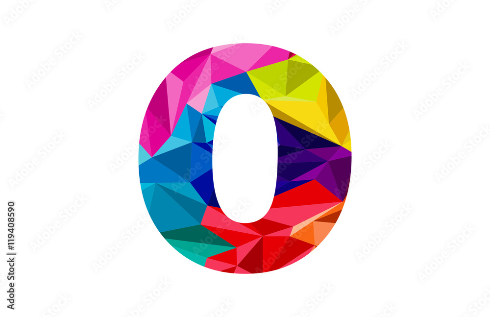 Colorful Letter O