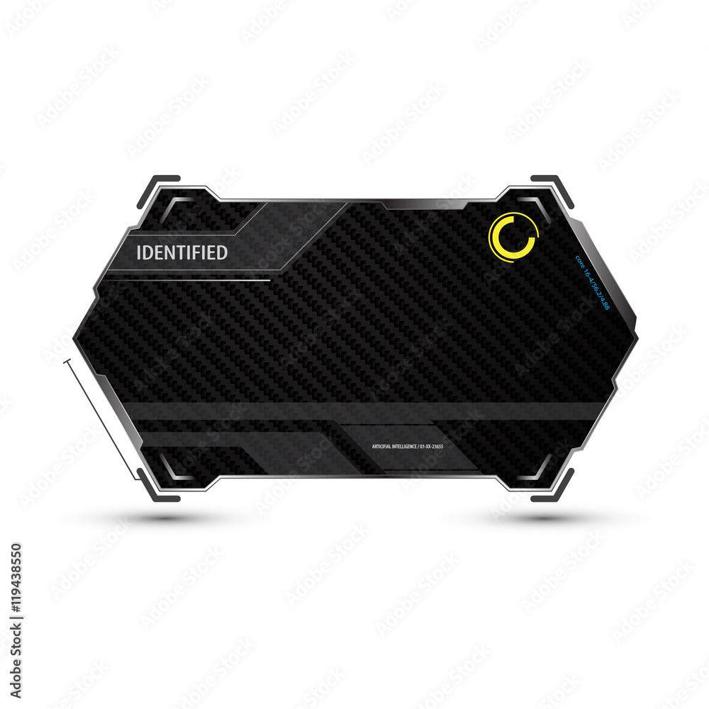 abstract frame digital technology template innovation concept ...