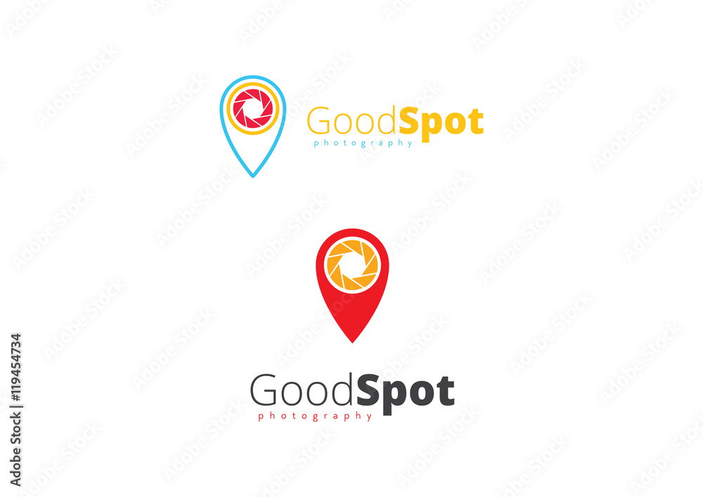 Good spot photography logo and icon template Stock Vector | Adobe Stock