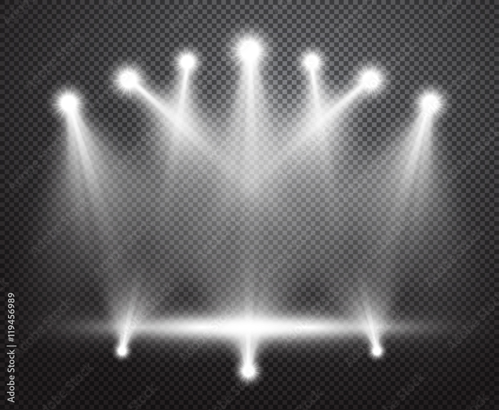 Stage Lights Vector