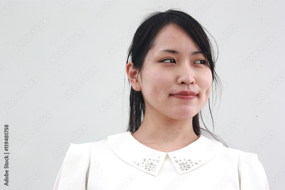 女性の表情｜日本人モデル｜顔のアップ Stock Photo | Adobe Stock