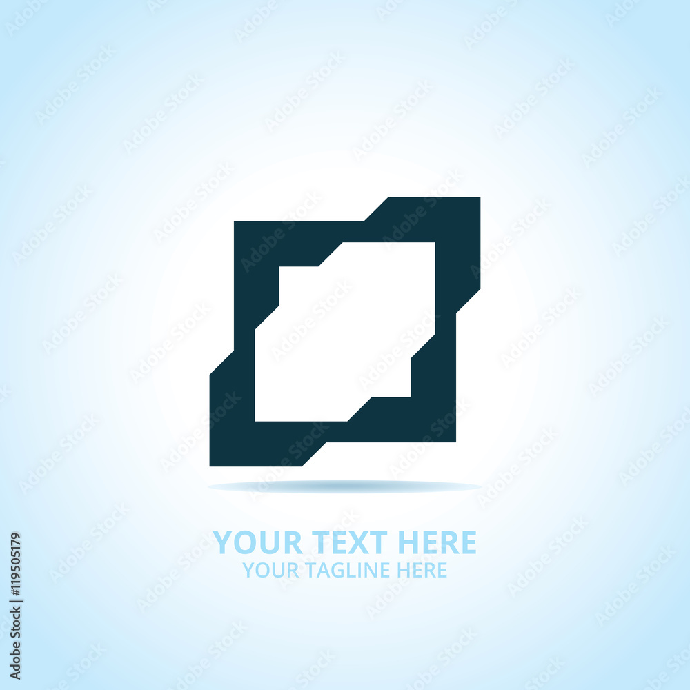 Abstract Creative Box logo, design concept, emblem, icon, flat logotype ...