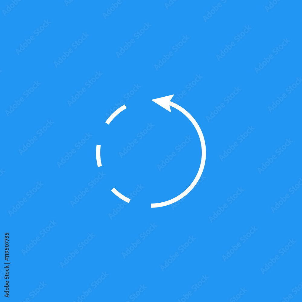 Rotate icon Vector Illustration Image Web Material icon Stock Vector ...