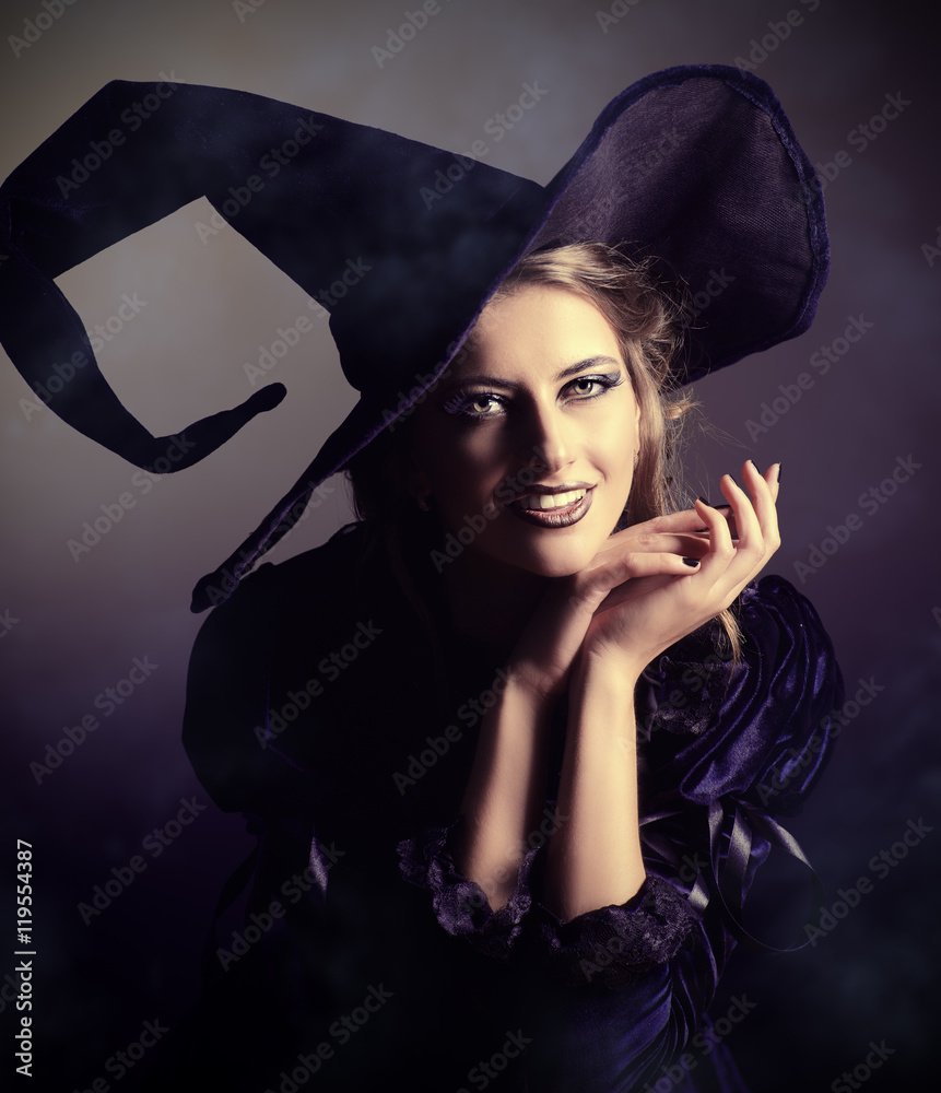 charming smiling witch Stock Photo | Adobe Stock