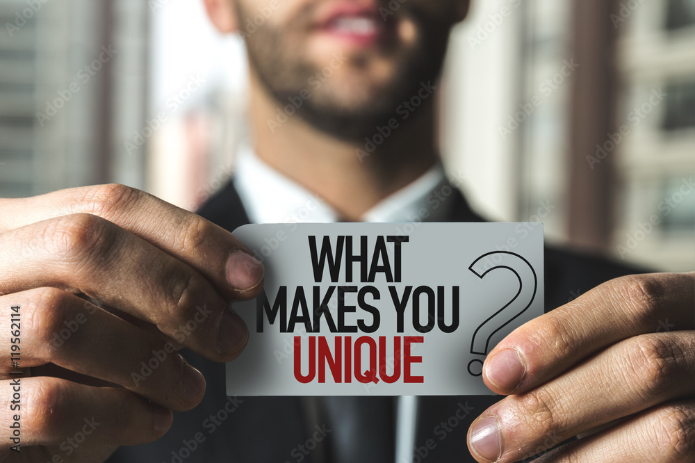 What Makes You Unique? Stock Photo | Adobe Stock