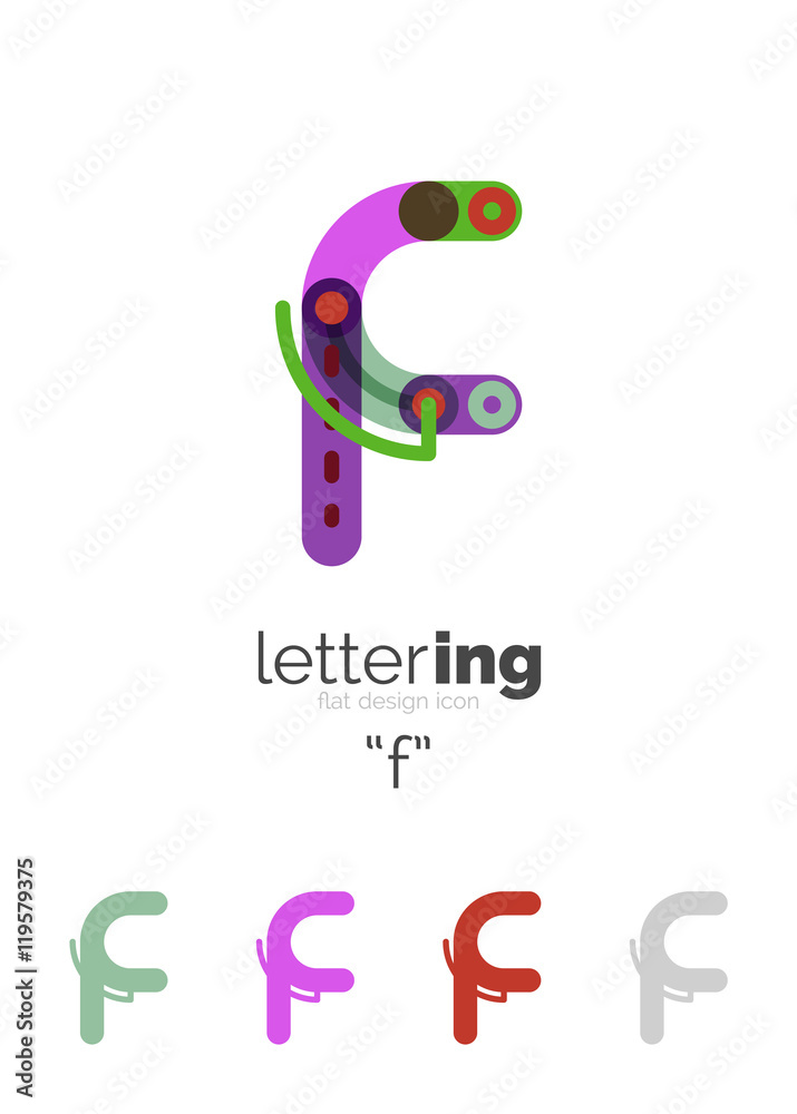 Alphabet letter font logo business icon Stock Vector | Adobe Stock