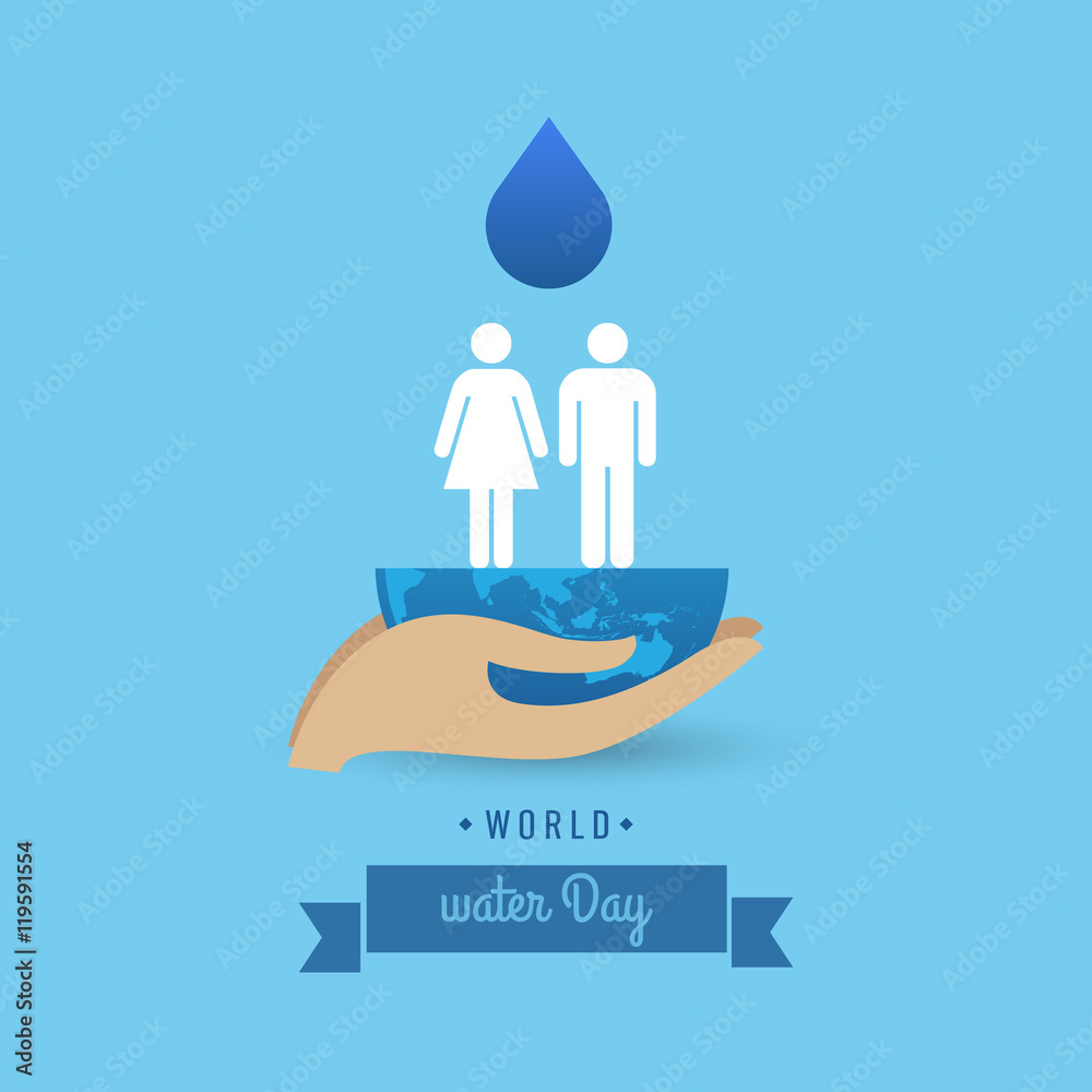 Vector Illustration of World Water Day. Stock Vector | Adobe Stock