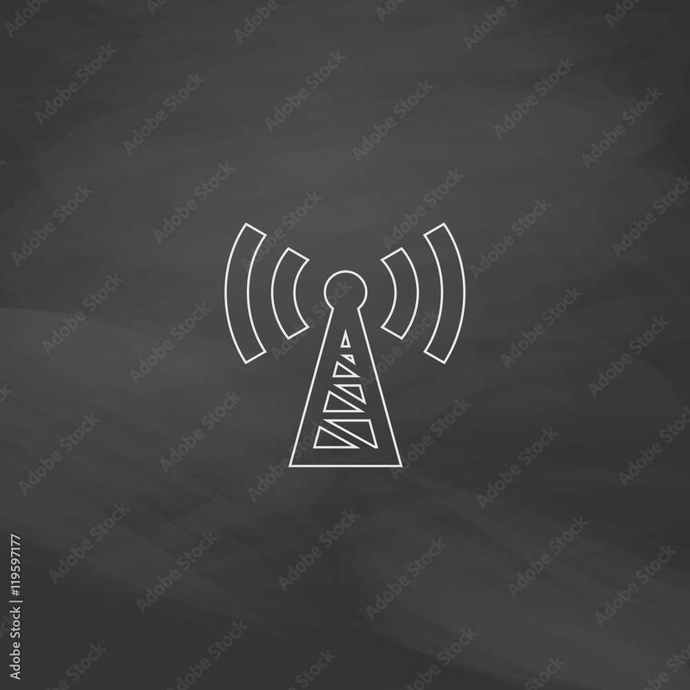 Transmitter computer symbol Stock Vector | Adobe Stock