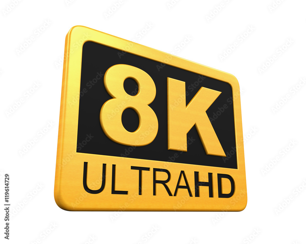 Ultra HD 8K Icon Stock Illustration | Adobe Stock