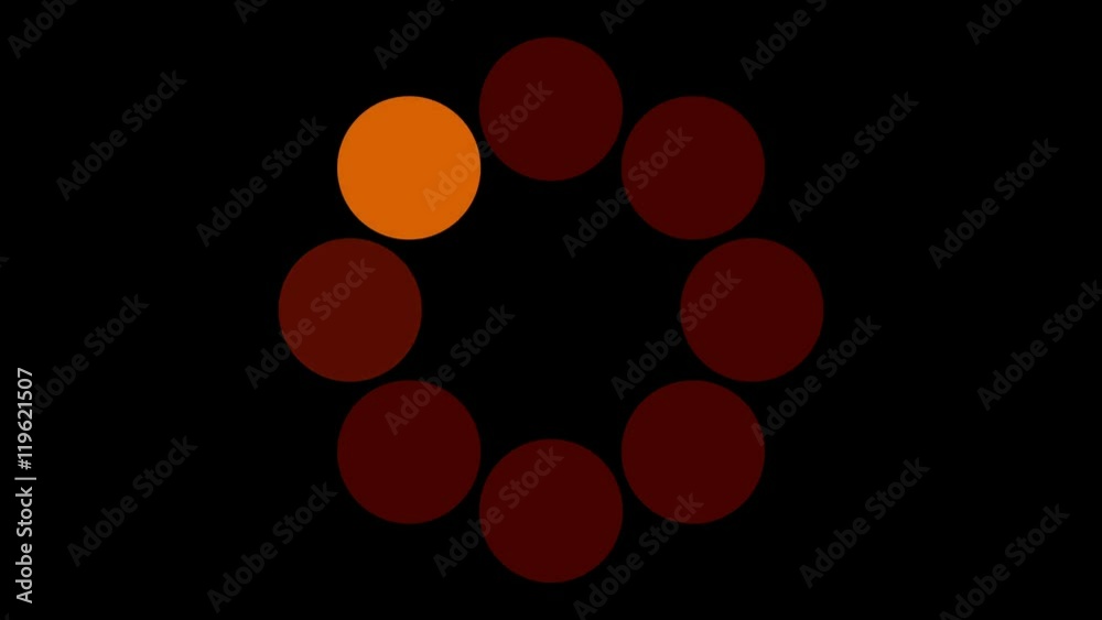 loading screen circular, fiery orange and red on black background - 4k ...