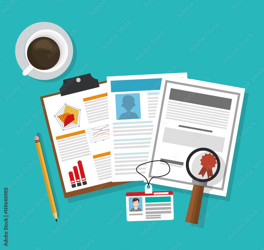 human resources document lupe coffee mug search employee business icon ...