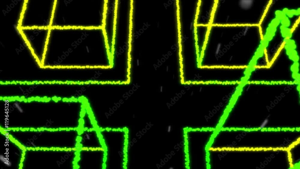 4K VJ loop city street rain light particles background Stock Video ...