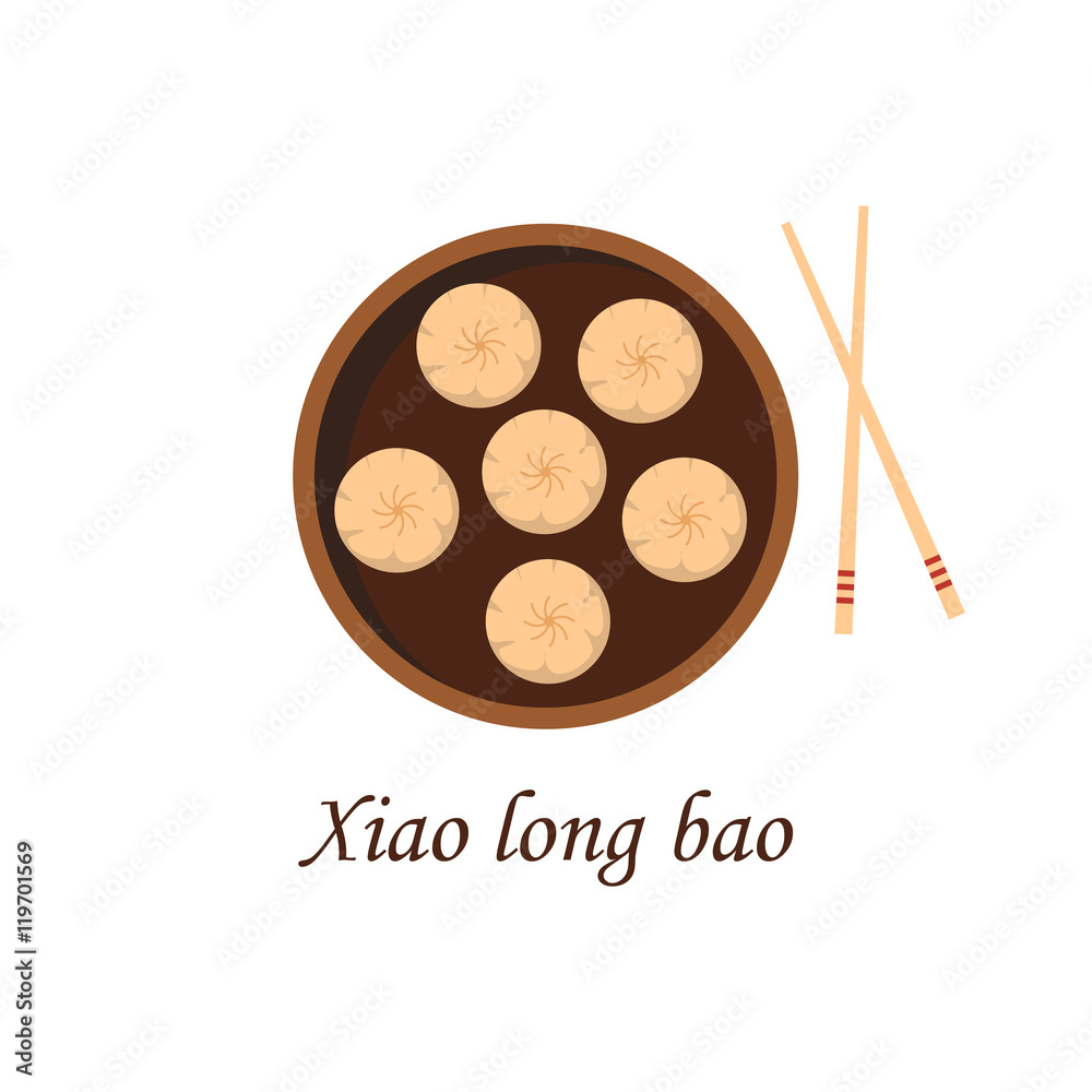 Vector cartoon chinese traditional meal Stock Vector | Adobe Stock