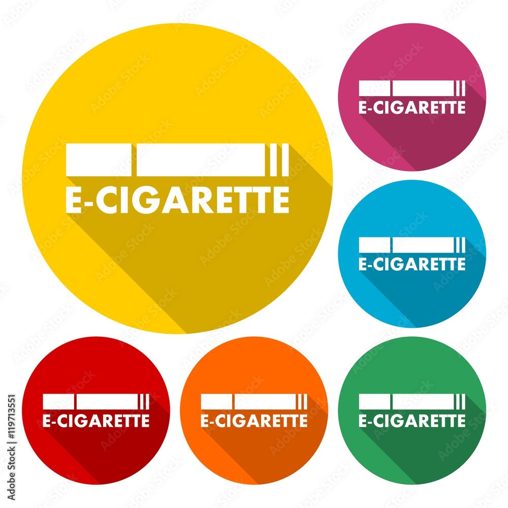 Smoking sign icon. E-Cigarette symbol. Stock Vector | Adobe Stock