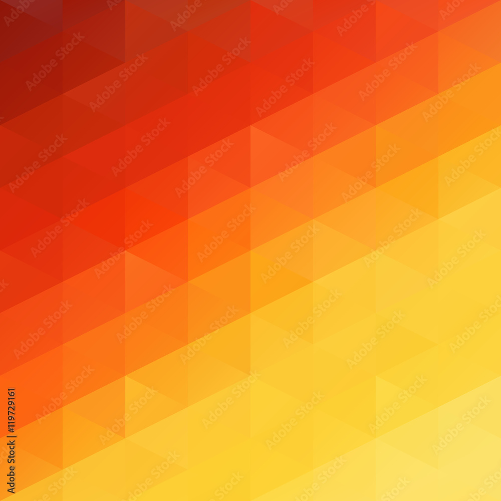 Orange Grid Mosaic Background, Creative Design Templates Stock Vector ...