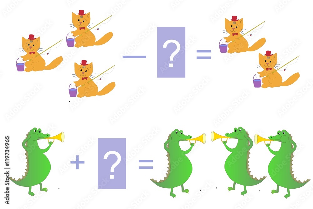 Subtraction Cartoon