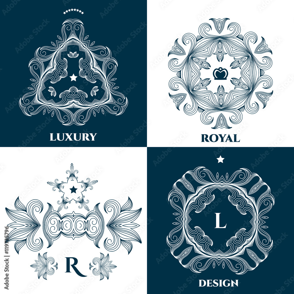 Luxury logo collection,Design for Boutique hotel,Resort,Restaurant ...
