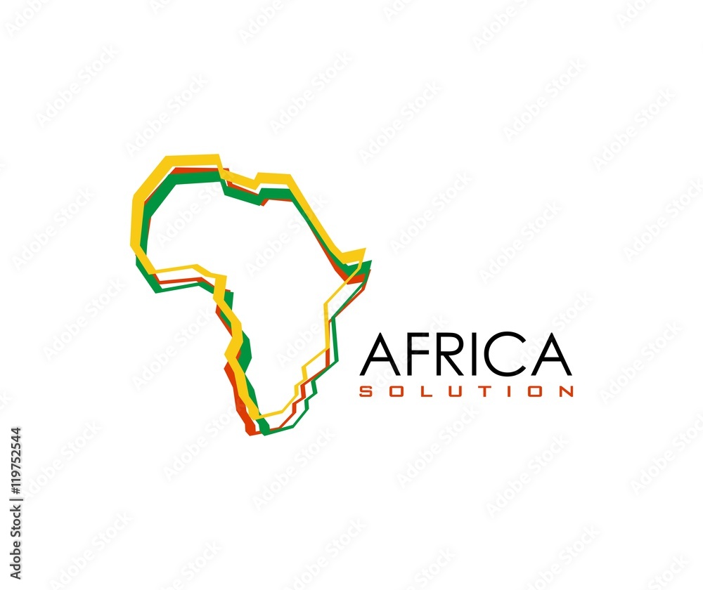 Africa logo Stock Vector | Adobe Stock