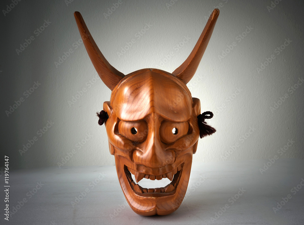 Noh Traditional japanese theater mask Stock Photo | Adobe Stock