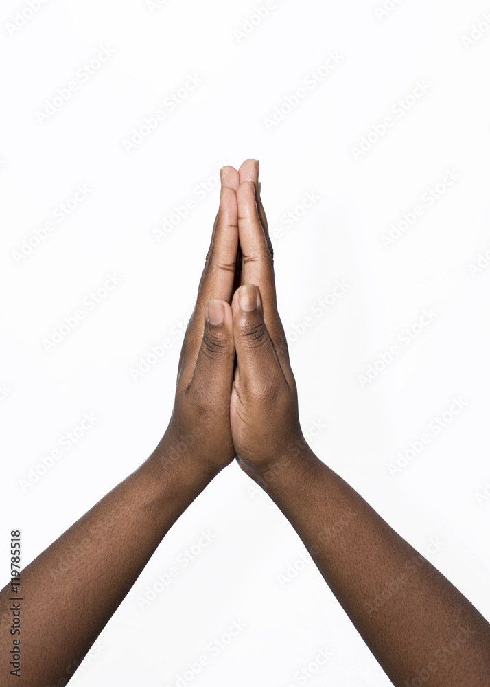 Hand praying Stock Photo | Adobe Stock