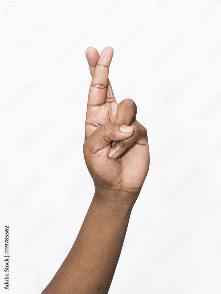 Fingers promise gesture Stock Photo | Adobe Stock