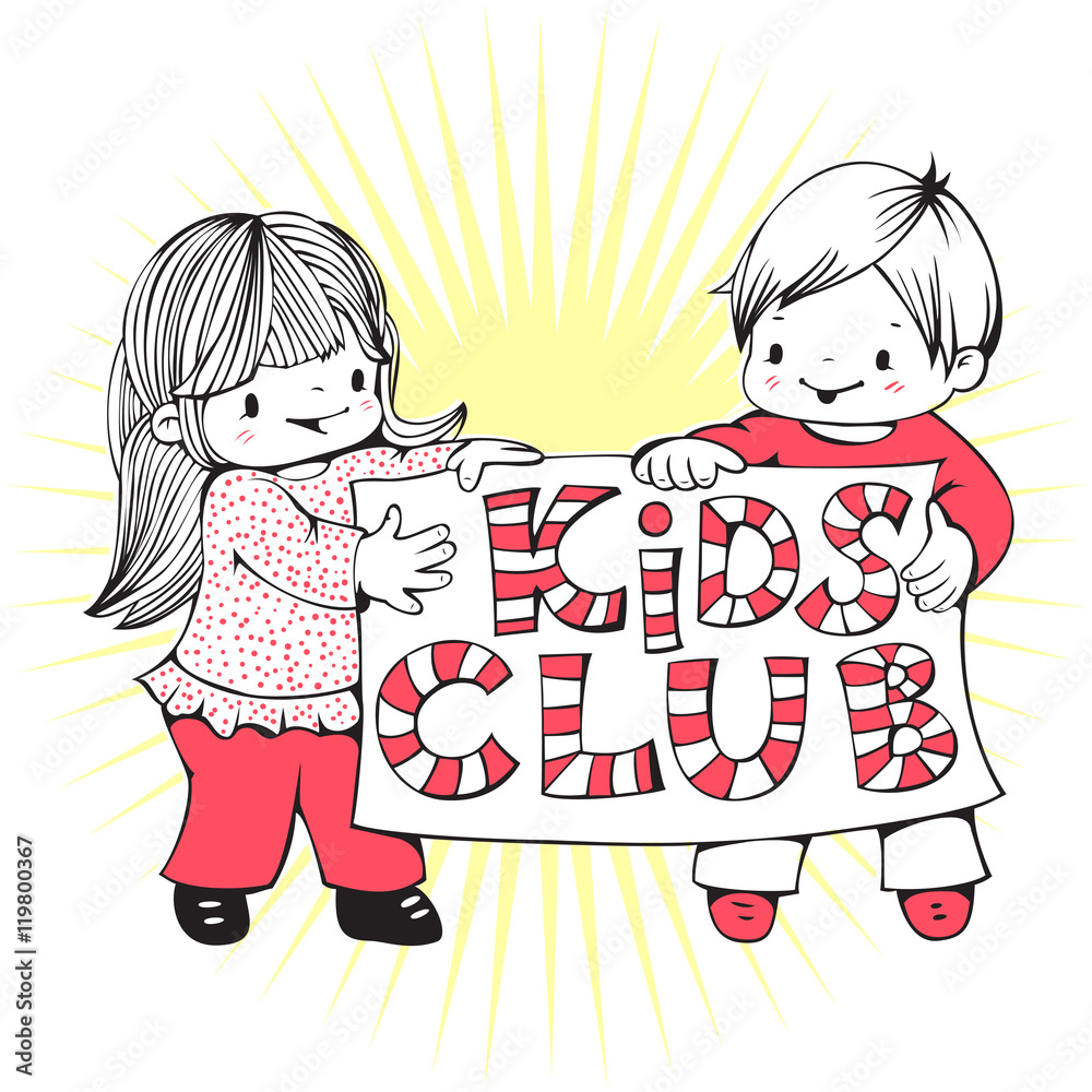 Kids club Stock-Vektorgrafik | Adobe Stock