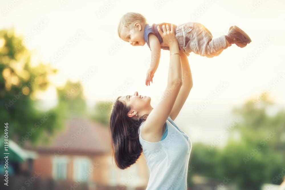 Mother And Baby Outdoor Photography