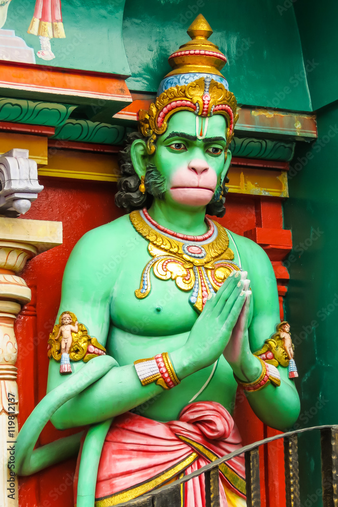 Hanuman, described as the son of the wind-god Pawan. Sri Krishnan ...