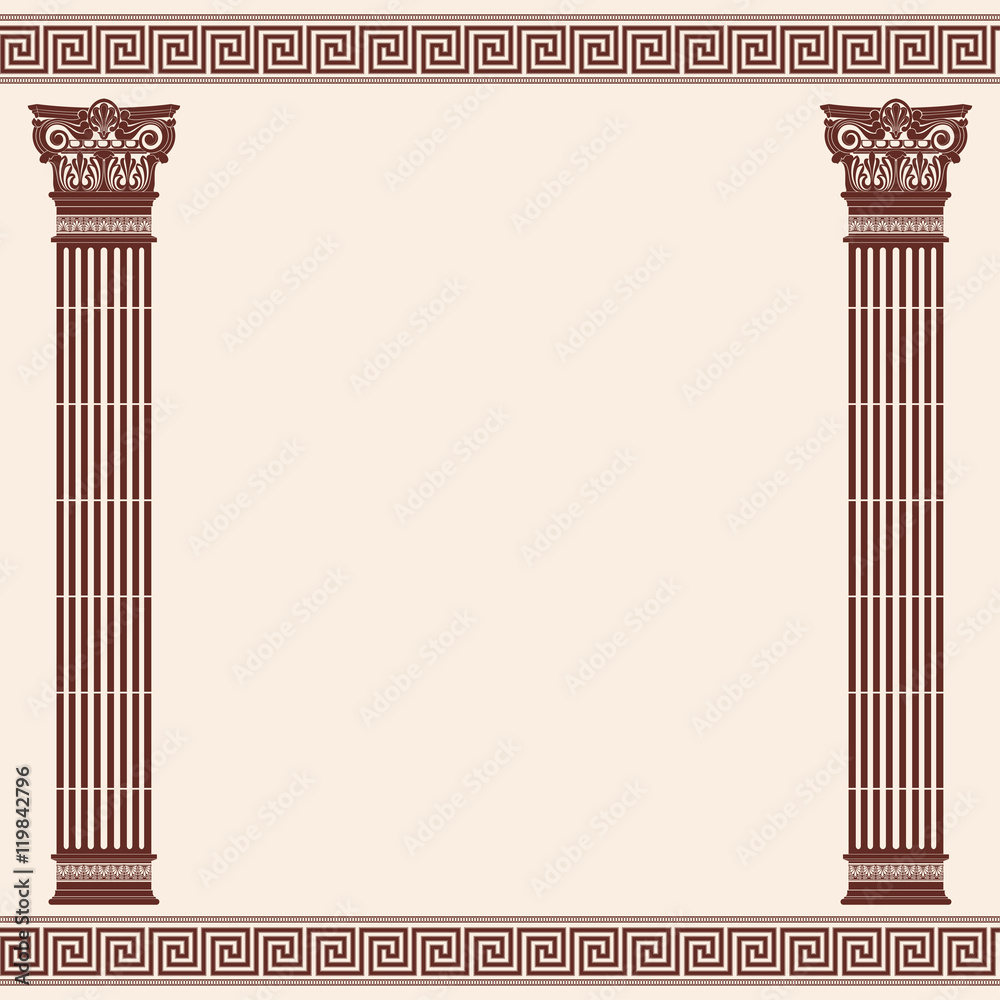 Vector Greek background. Stock Vector | Adobe Stock