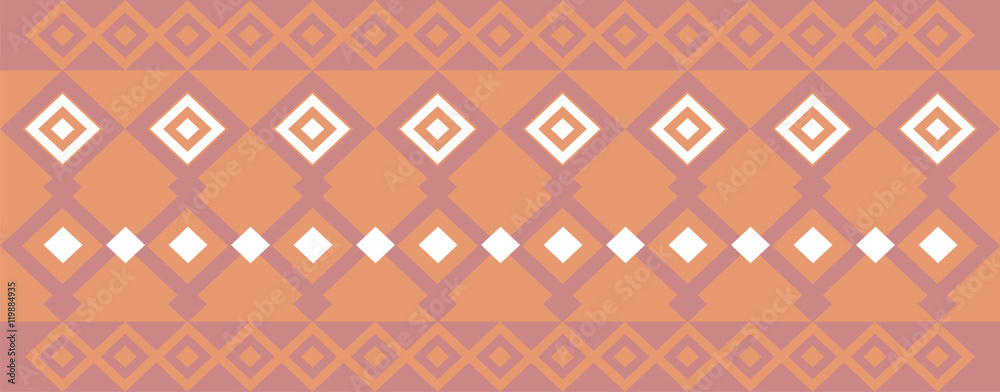 Elegant decorative border made up of square white and dark red Stock ...