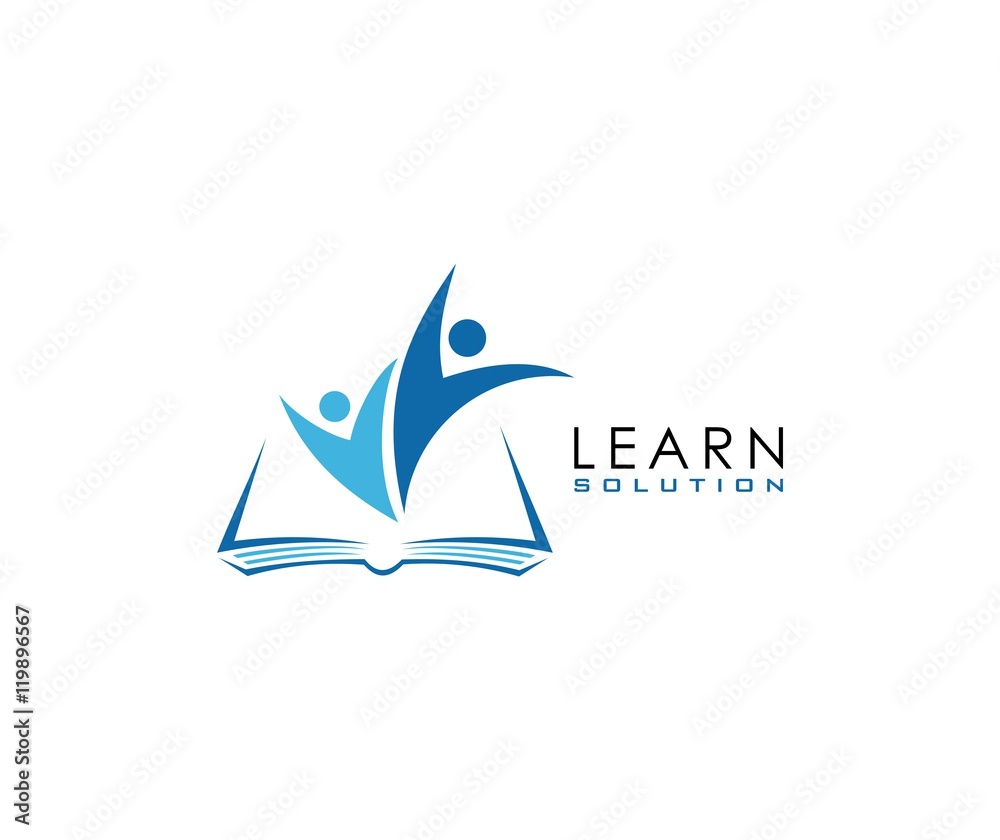 Learn logo Stock Vector | Adobe Stock