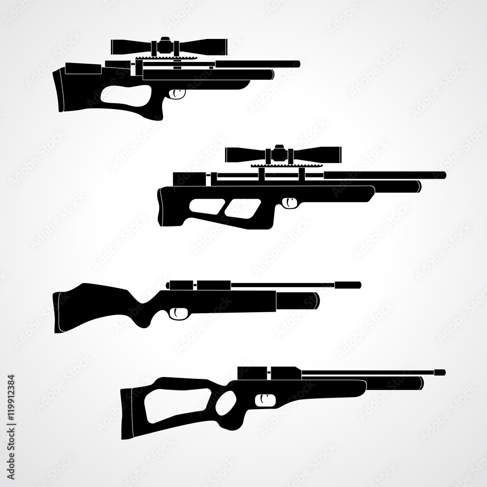PCP compressed air hunting rifle. Airguns carbine. Pneumatic. Air rifle ...
