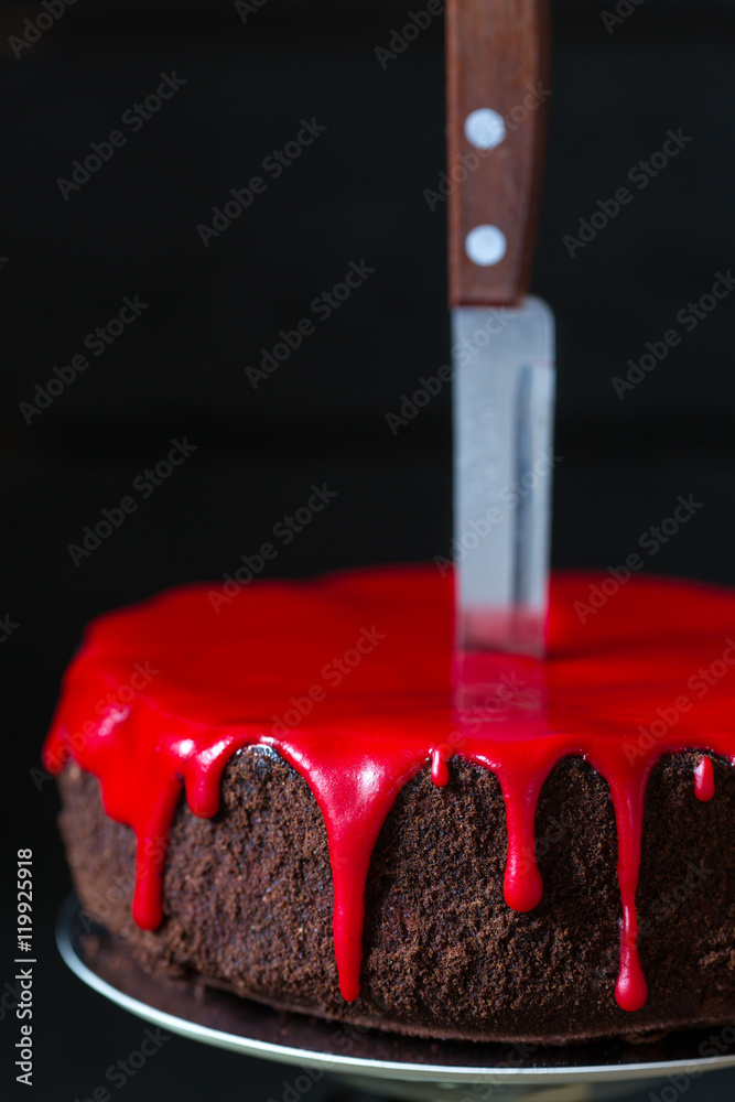 Bleeding monster cake. Stock Photo | Adobe Stock