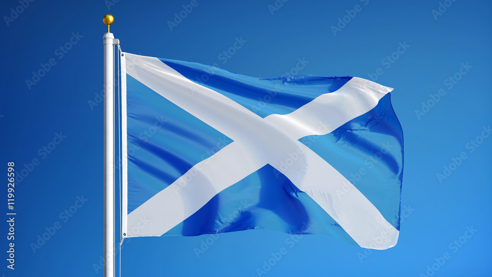 Scottish Flag Waving