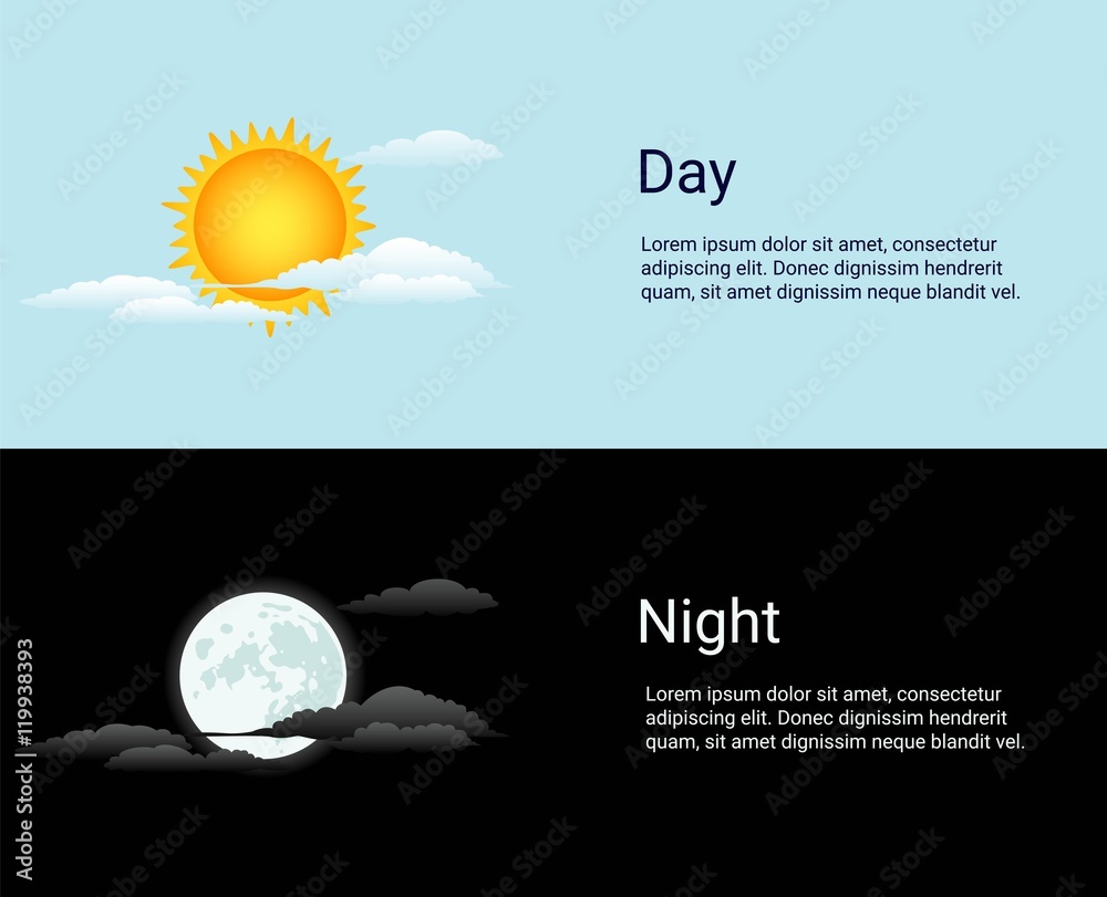 Day And Night Vector