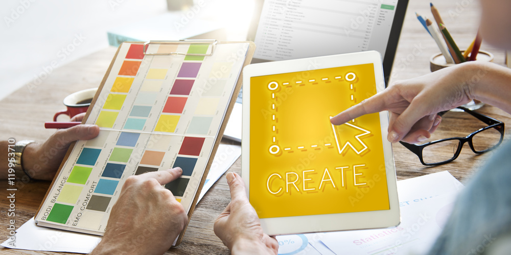 Art Create Draft Imagine Layout Outline Graphic Concept Stock Photo ...