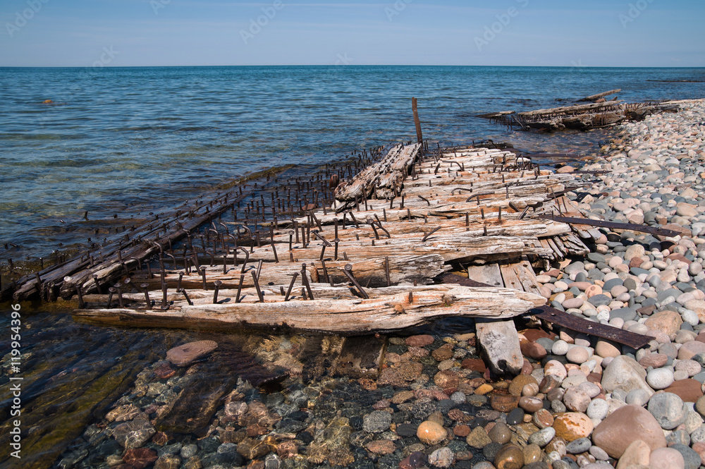 Shipwreck at Pictured Rocks National Lakeshore Stock Photo | Adobe Stock