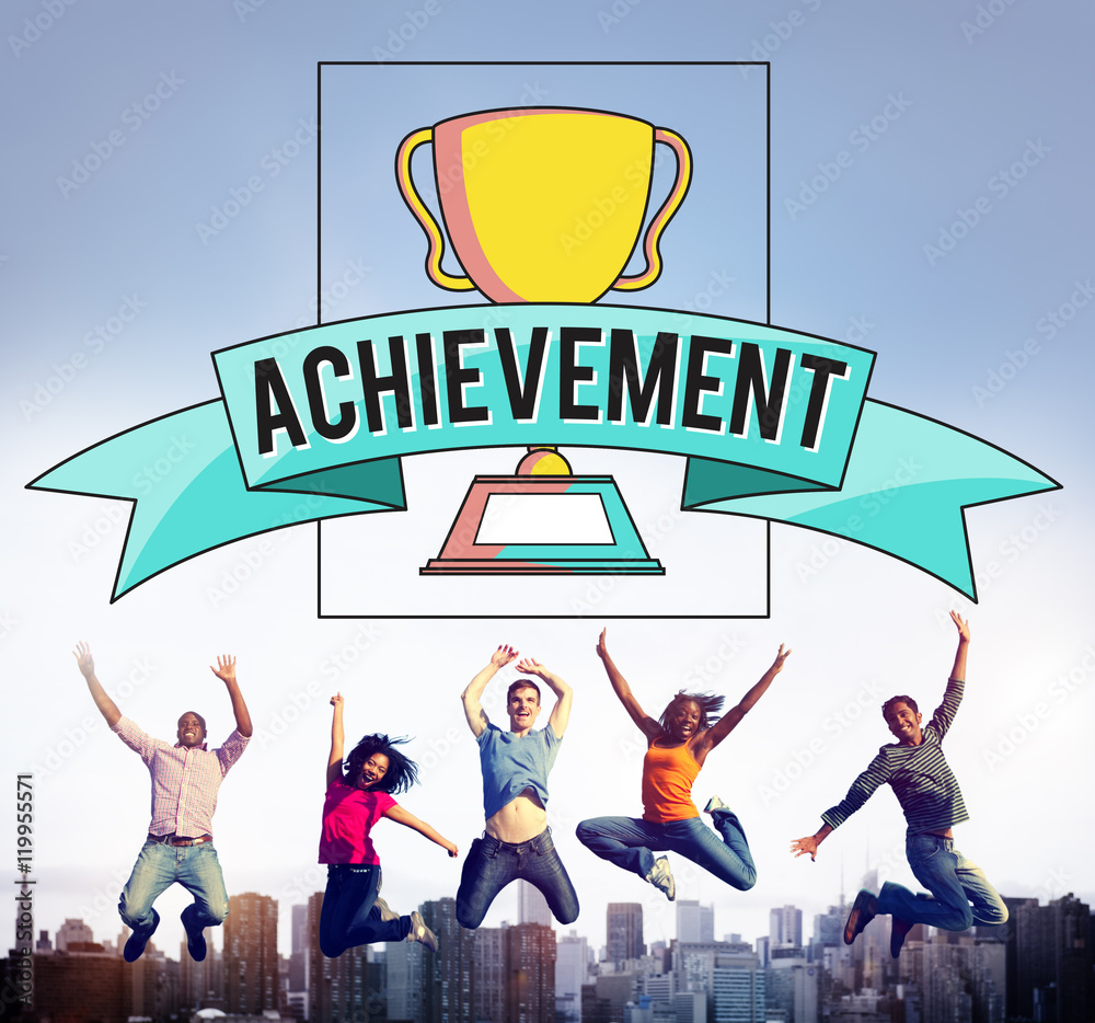 Achievement Trophy Cup Success Graphic Concept Stock Photo | Adobe Stock