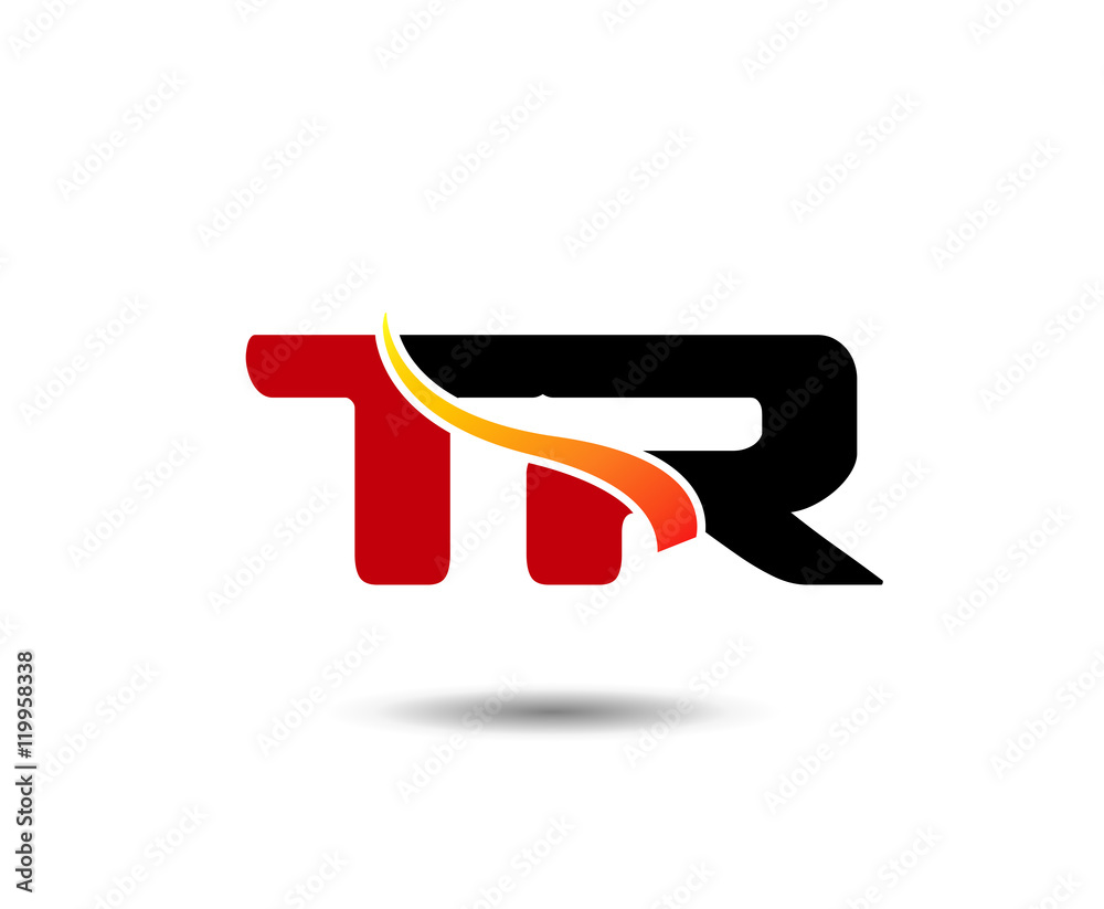 Letter T and R logo template Stock-Vektorgrafik | Adobe Stock