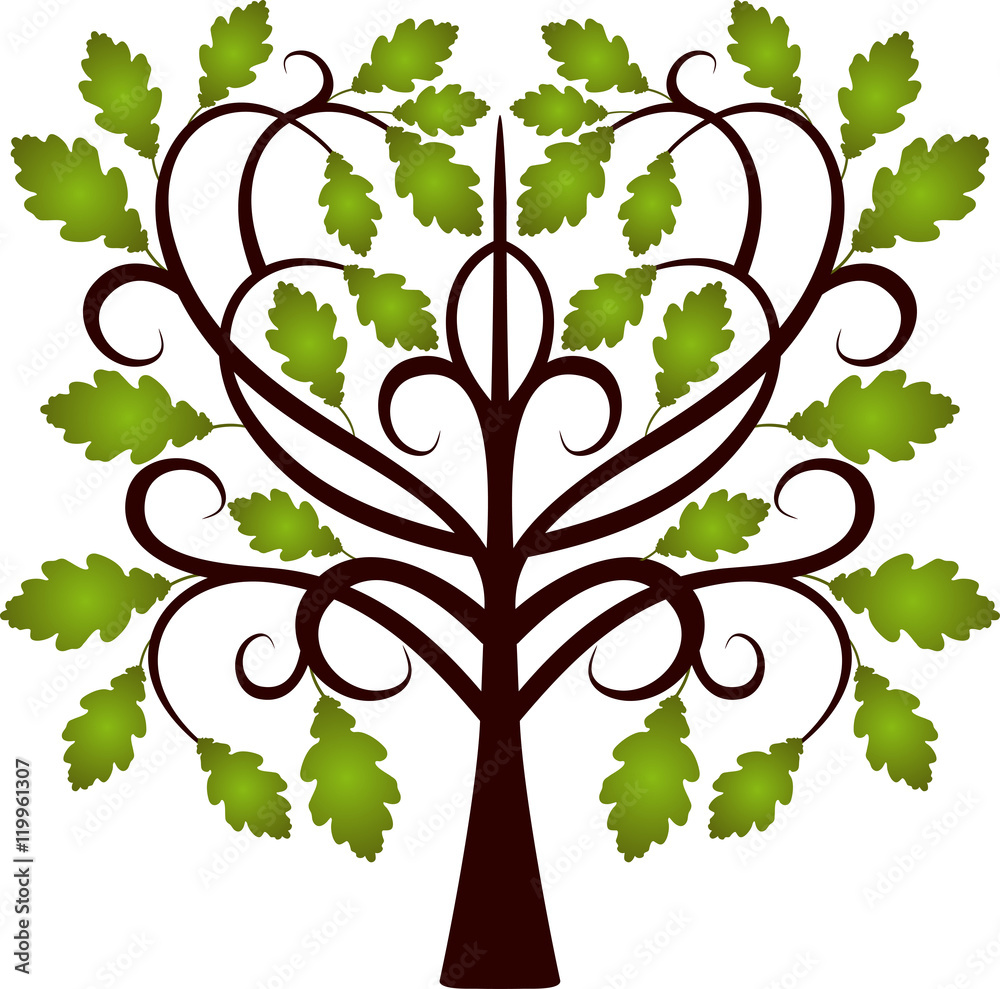 Decorative Oak Stock Vektorgrafik Adobe Stock decorative-oak-stock-vektorgrafik-adobe-stock