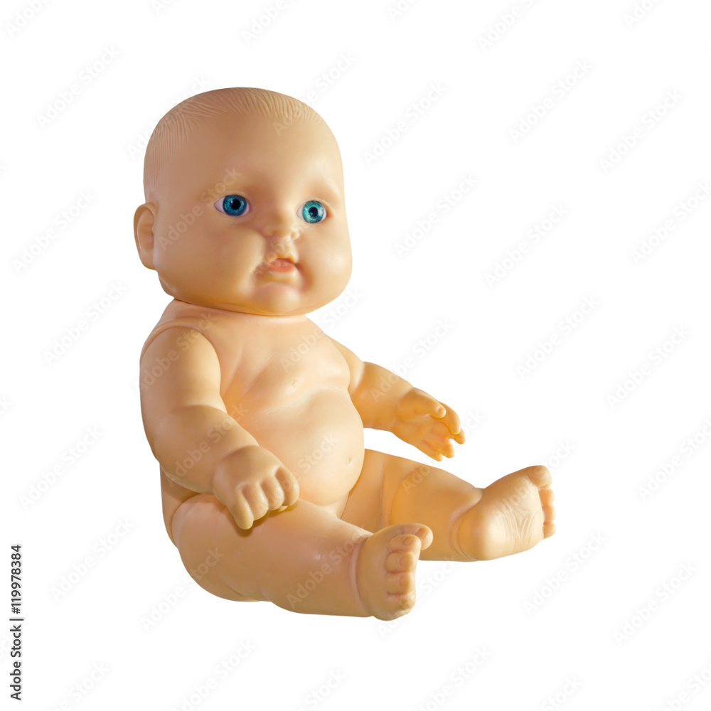 Doll without clothes,dolls,isolated on white background, toy, plastic ...