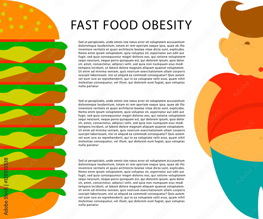 Obesity infographic template Stock Vector | Adobe Stock