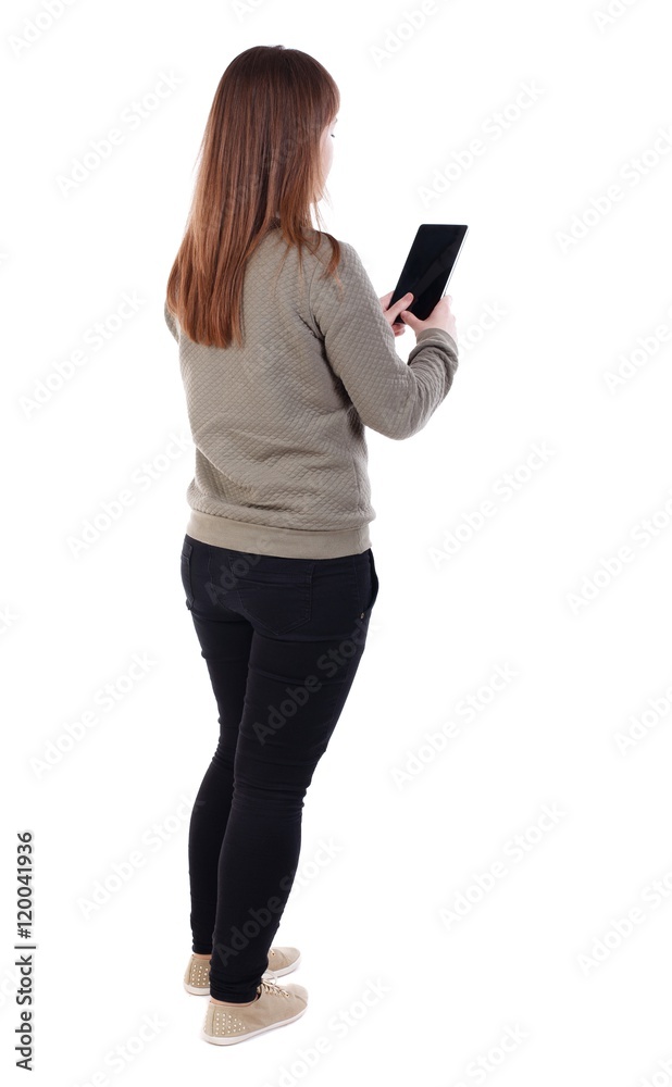 Woman Standing Looking Back