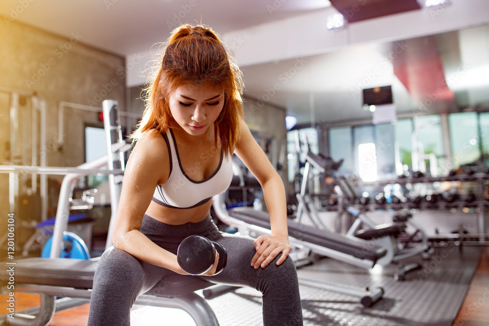 Strong body woman workout Stock Photo | Adobe Stock