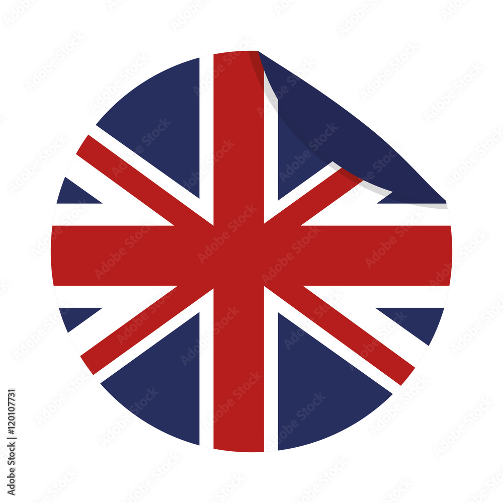 london city flag in a circle shape. british symbol. vector illustration ...