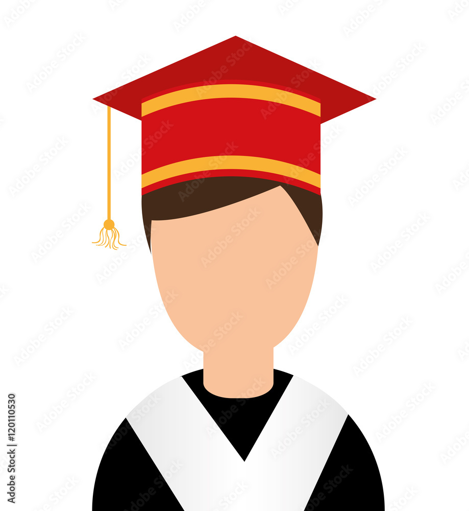 student graduation graduated avatar vector illustration design Stock ...