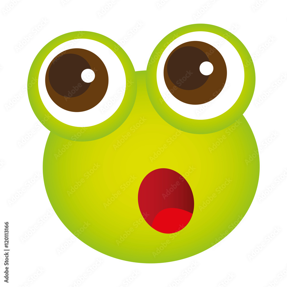 cute toad funny character vector illustration design Stock Vector ...