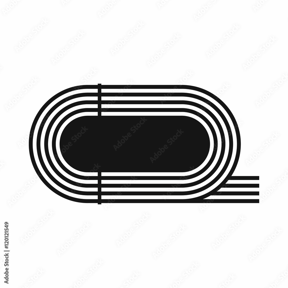 Athletic stadium icon in simple style on a white background vector ...