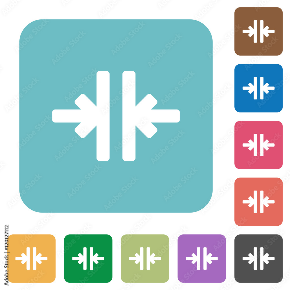 Flat vertical merge icons Stock Vector | Adobe Stock